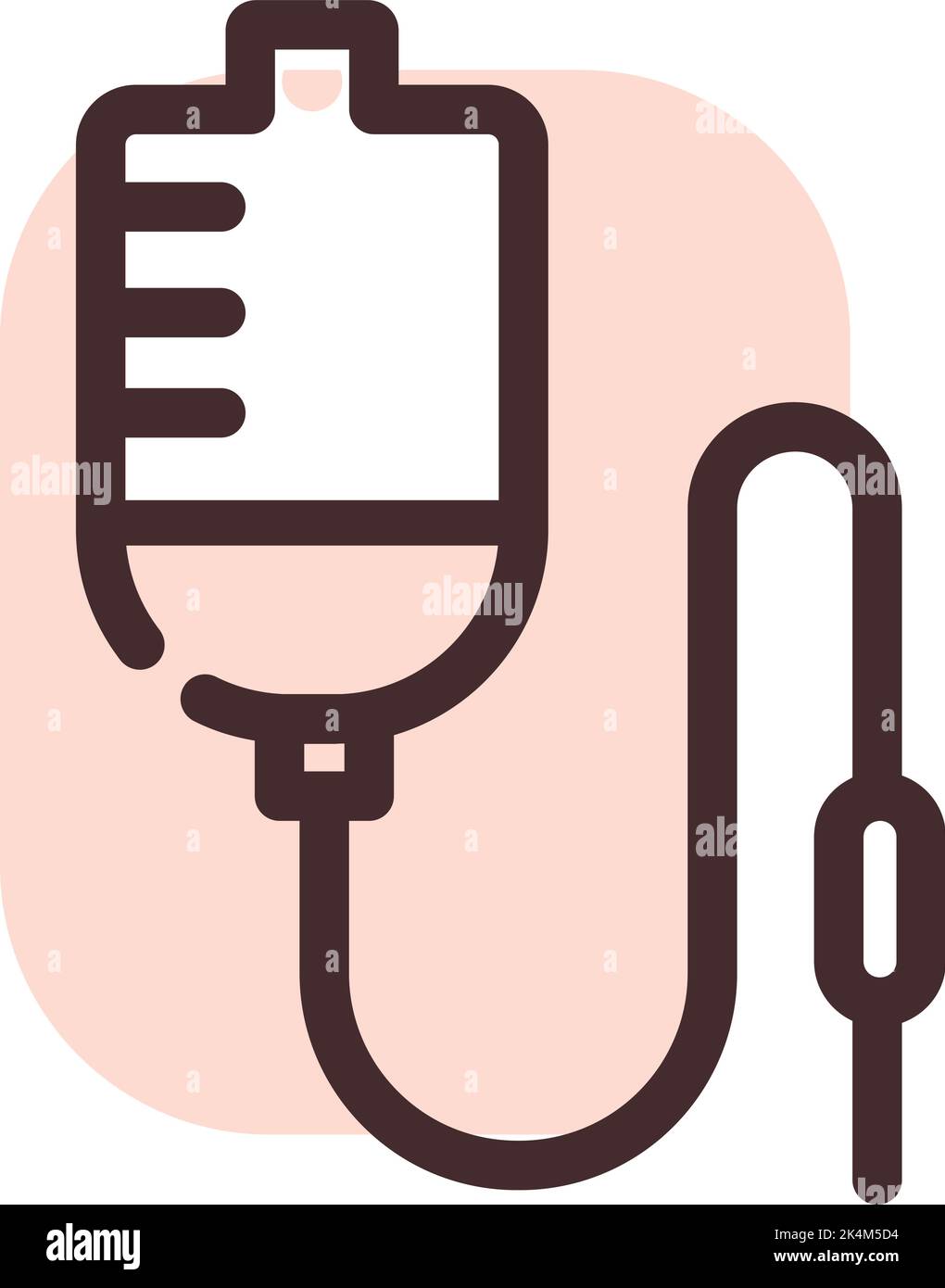 Covid 19 drip infusion, illustration, vector on a white background ...