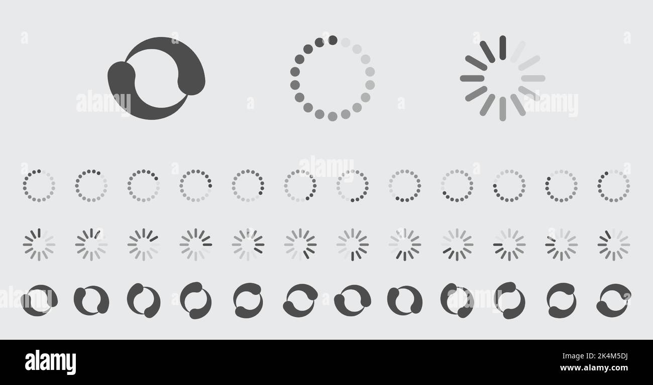 Circular Loading Buffering Icons Vector Set Stock Vector Image & Art ... Circular Loading Buffering Icons Vector Set Stock Vector Image & Art ...