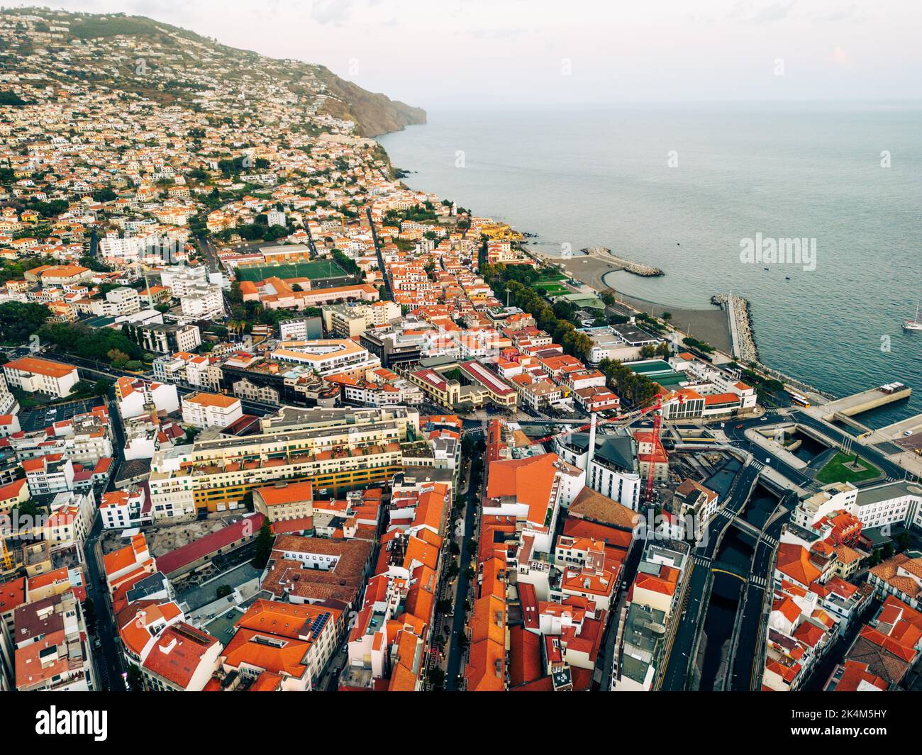 Funchal Aerial View. Funchal is the Capital and Largest City of Madeira ...