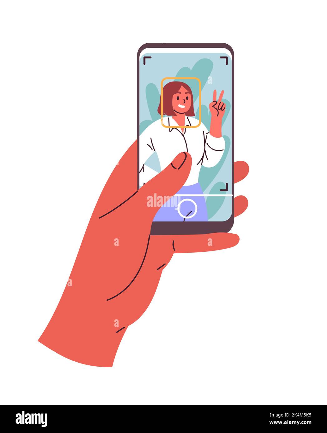 Cell phone picture display Stock Vector Images - Alamy