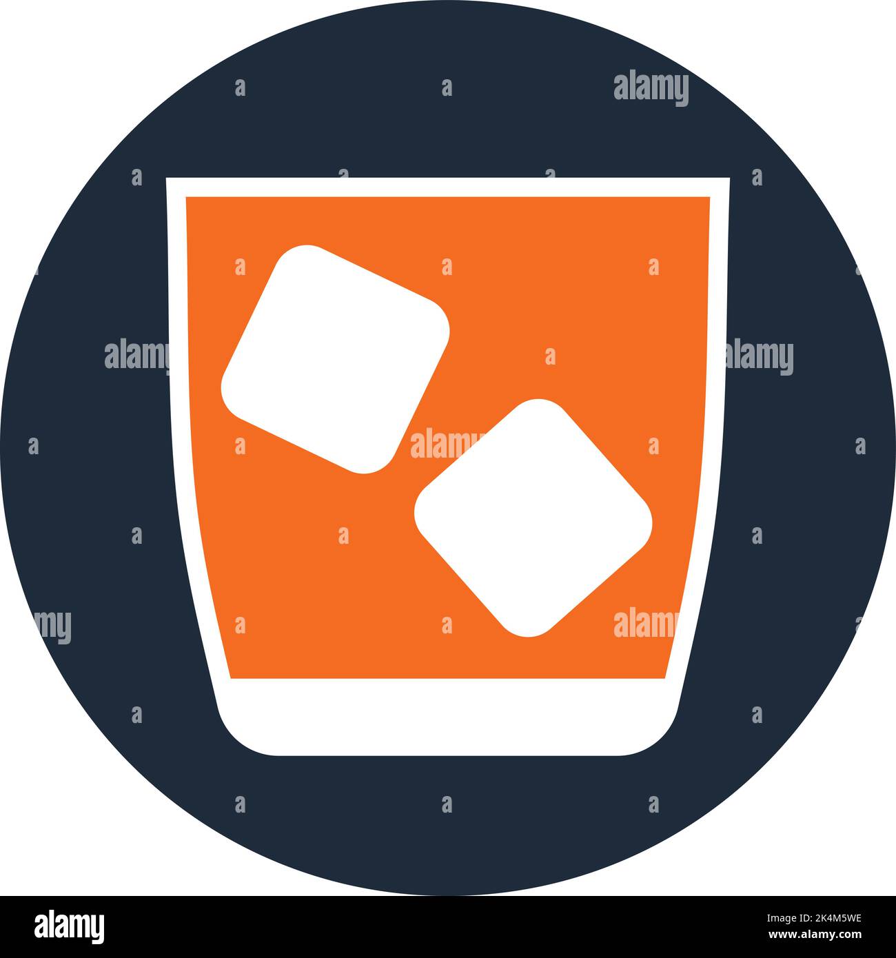 Cocktail in ice glass Stock Vector Images - Alamy