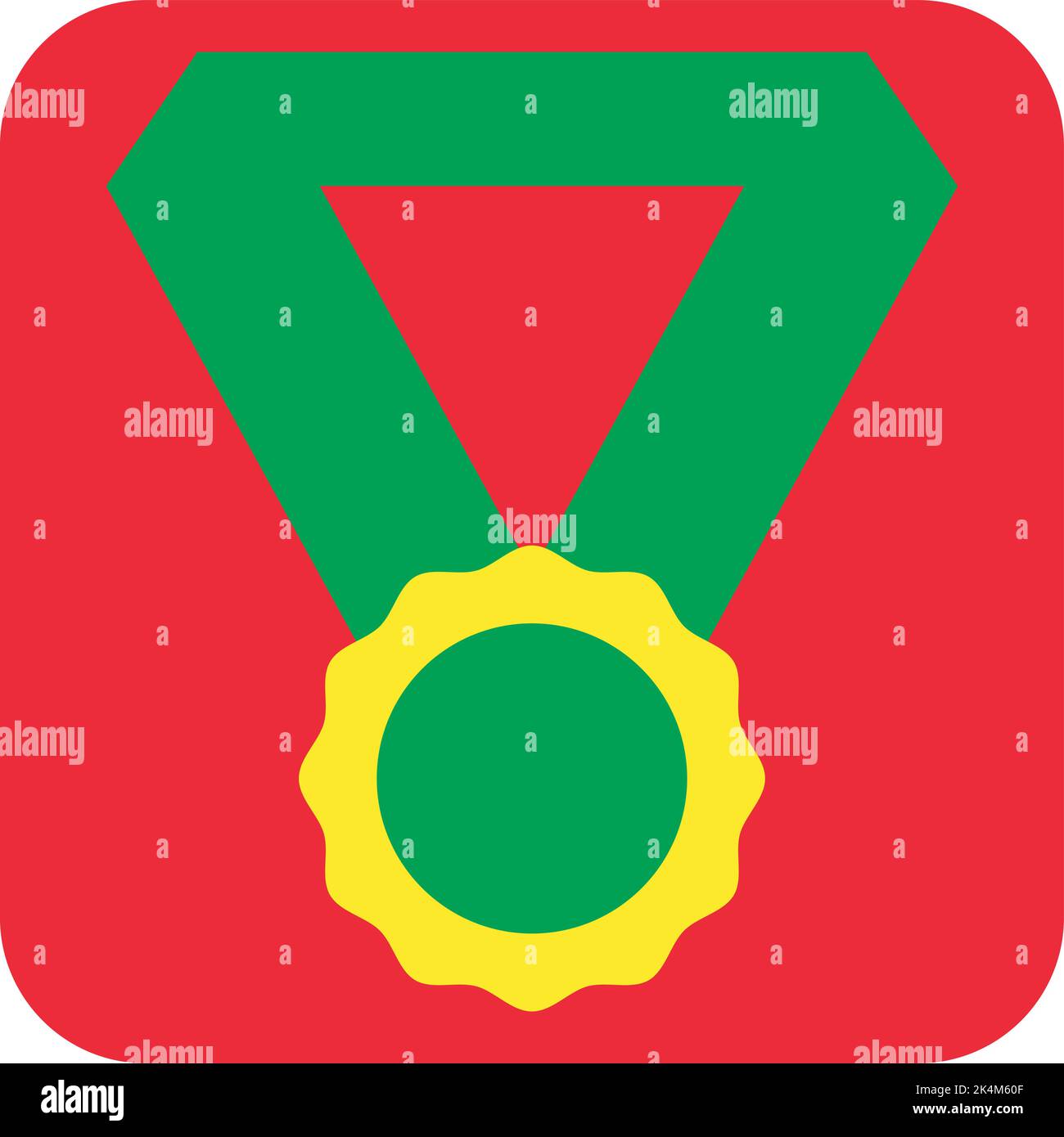 Education medal, illustration, vector on a white background Stock ...