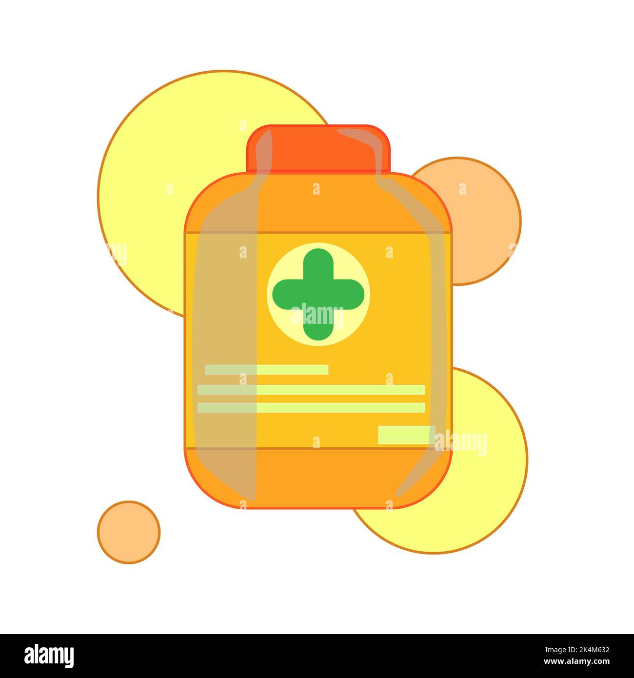 Medicine pills jar vector Cut Out Stock Images & Pictures - Alamy