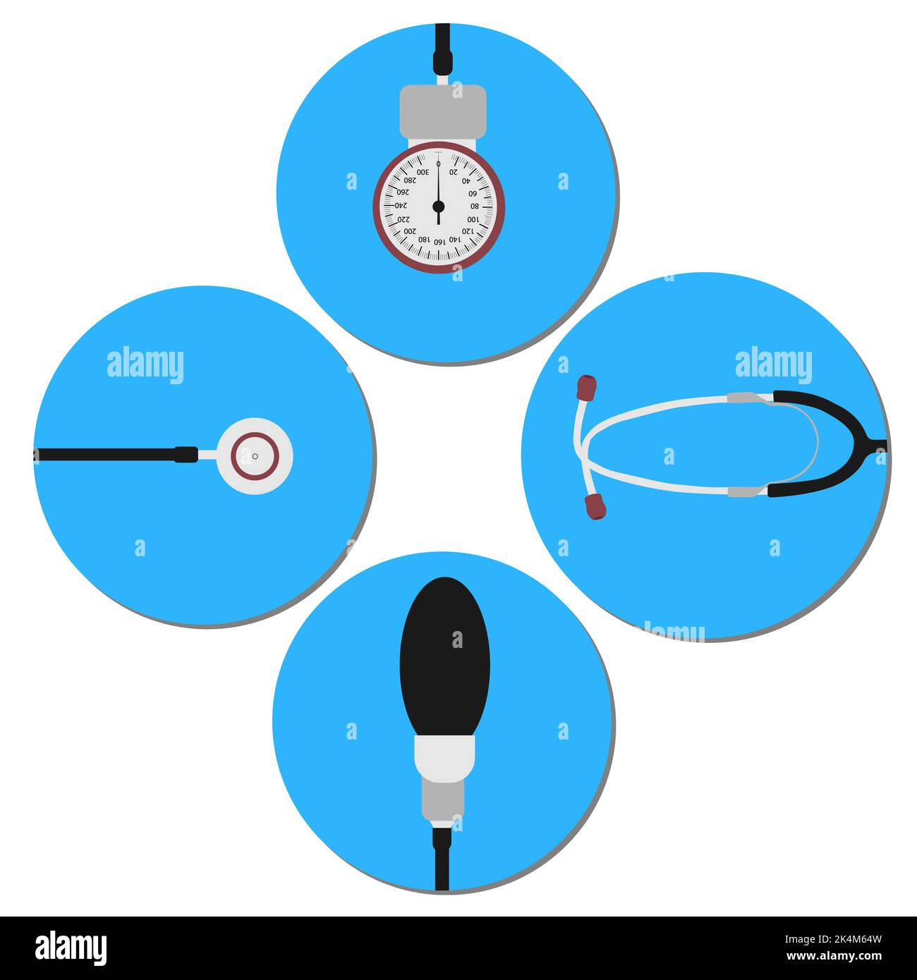 Four main parts of the tonometer Stock Photo - Alamy