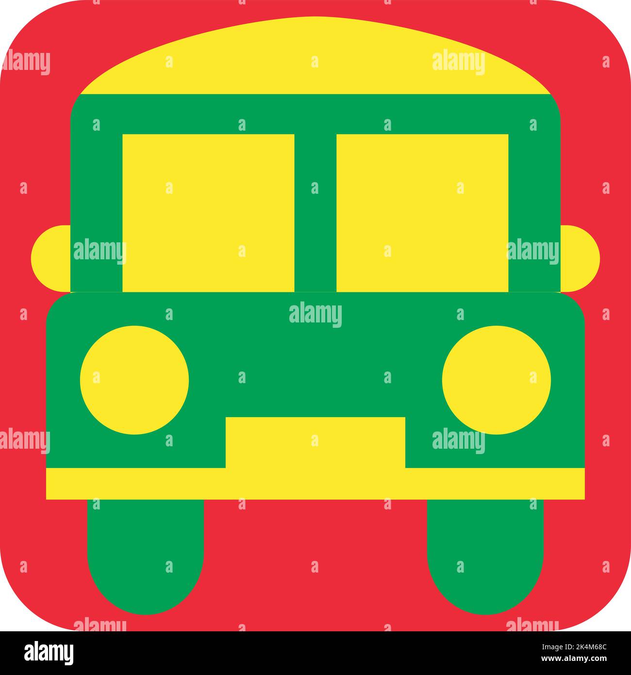 School bus, illustration, vector on a white background Stock Vector ...