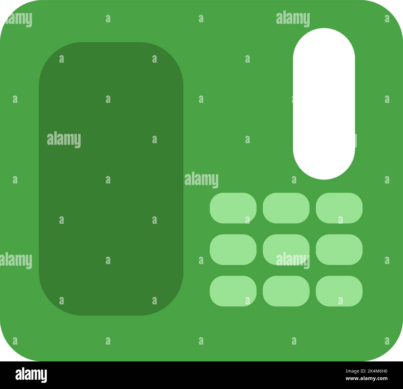 Electronic telephone, illustration, vector on a white background Stock ...