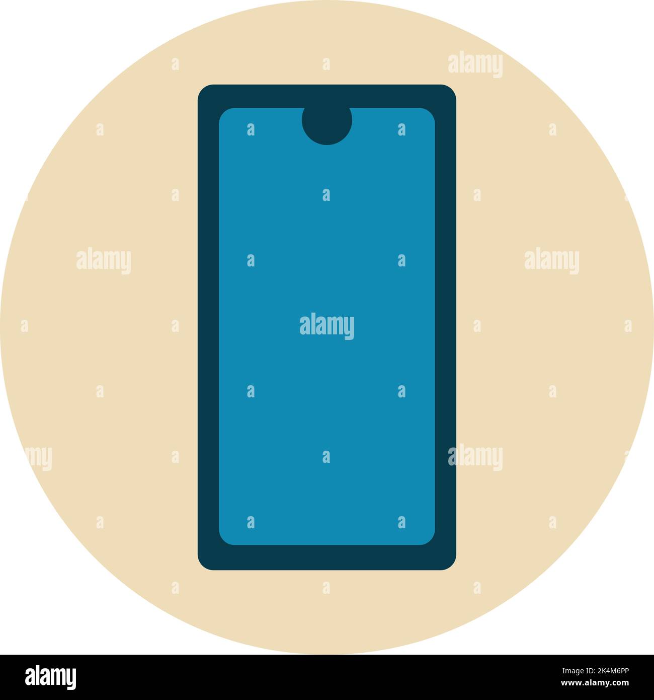 Electronic smart phone, illustration, vector on a white background ...