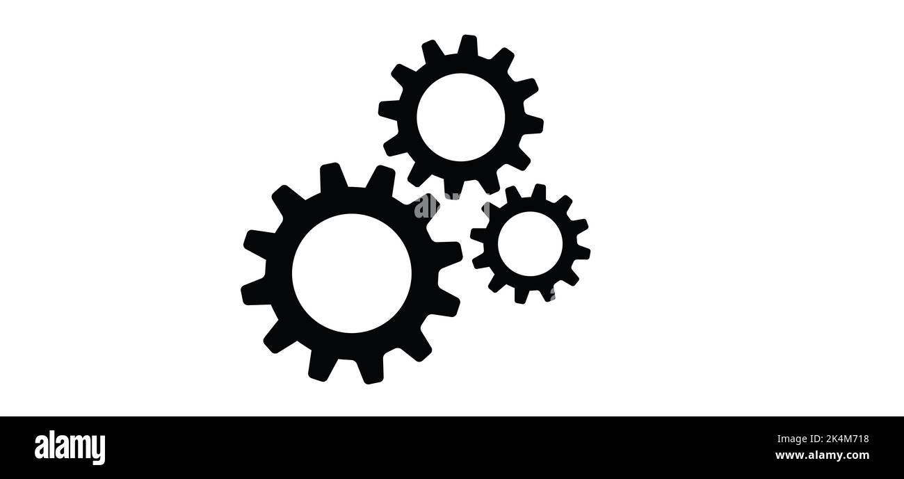 Cogwheels brain. Think big ideas. Gear mechanism settings tools ...