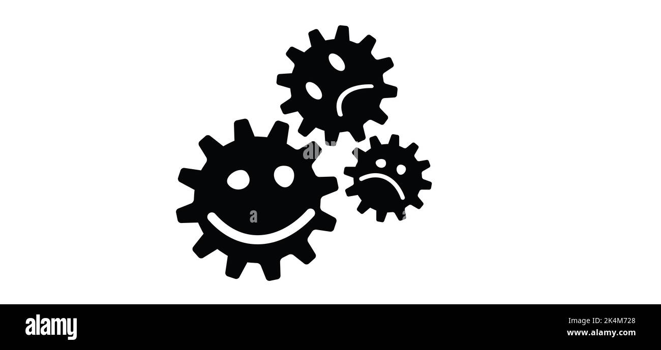 Cogwheels brain. Think big ideas. Gear mechanism settings tools ...
