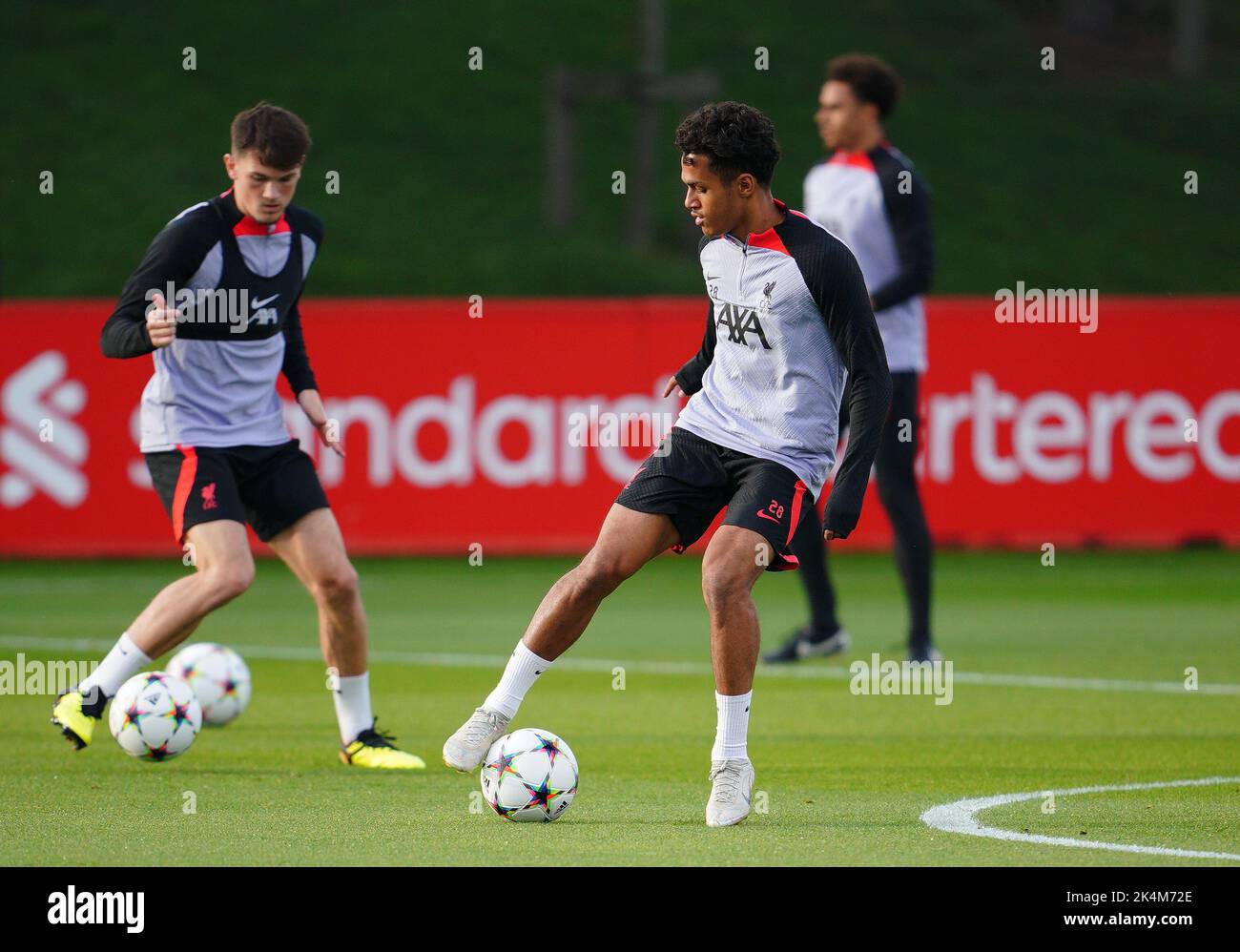 Liverpool's Fabio Carvalho during a training session at the AXA ...