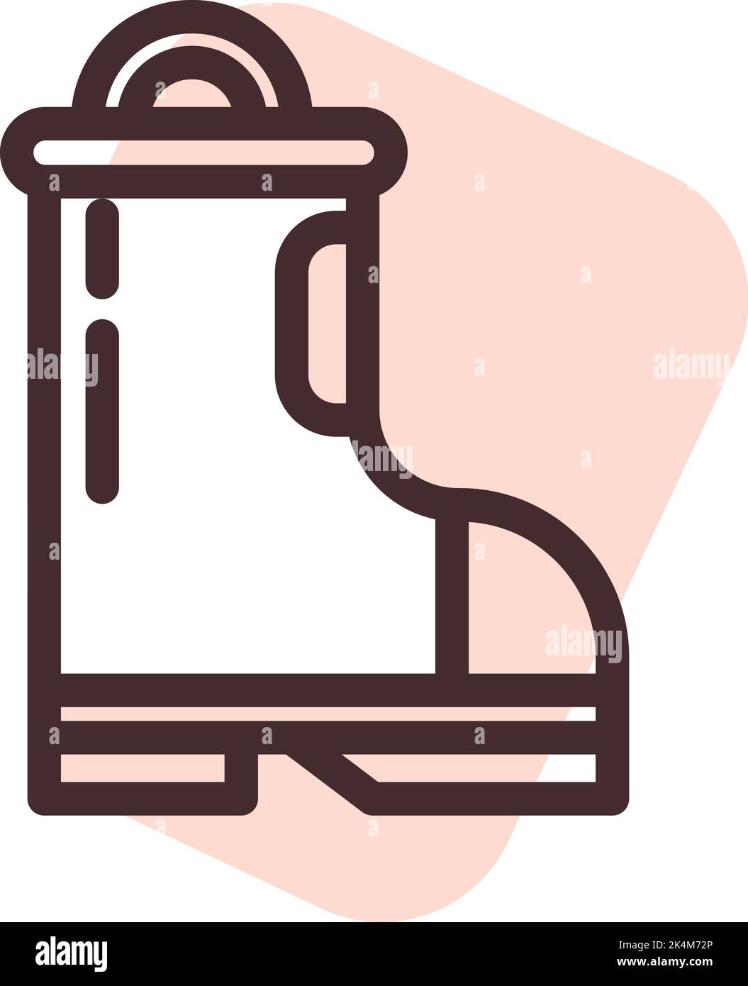 Firefighter boots, illustration, vector on a white background Stock ...