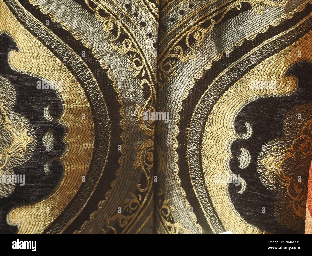 medieval fabric texture pattern detail close up Stock Photo - Alamy