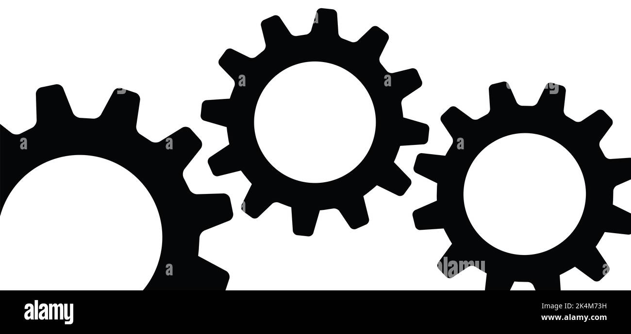 Cogwheels brain. Think big ideas. Gear mechanism settings tools ...