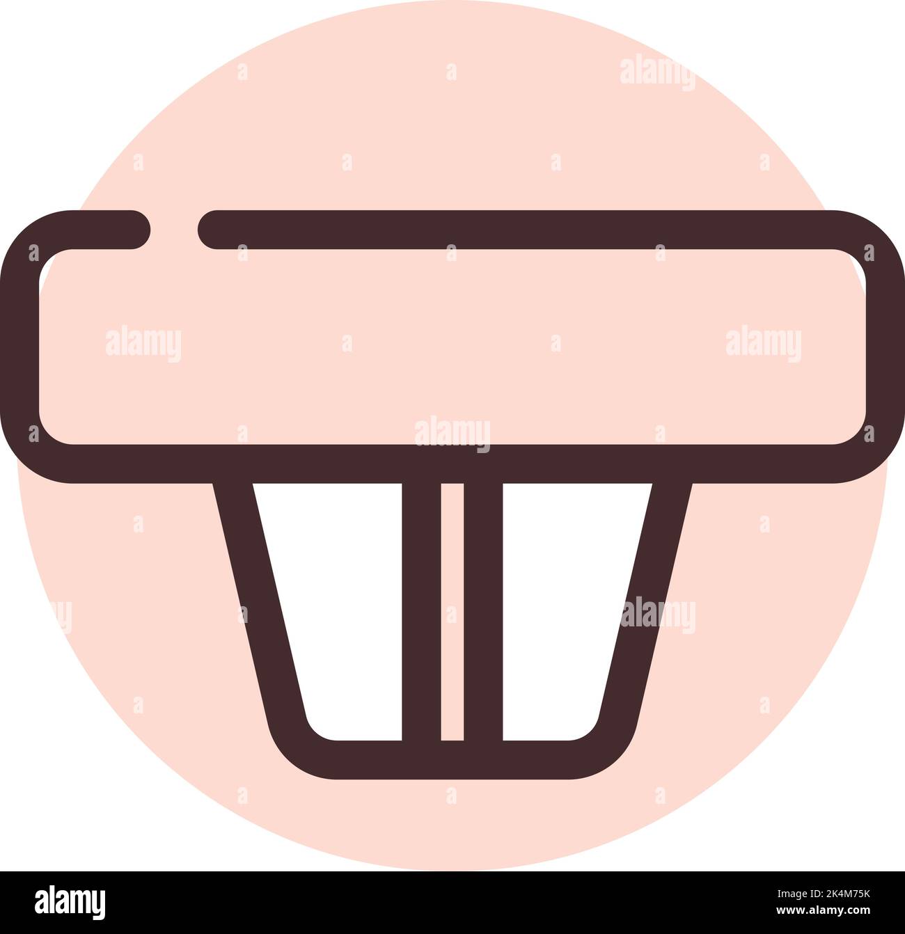 Fire detector, illustration, vector on a white background Stock Vector ...