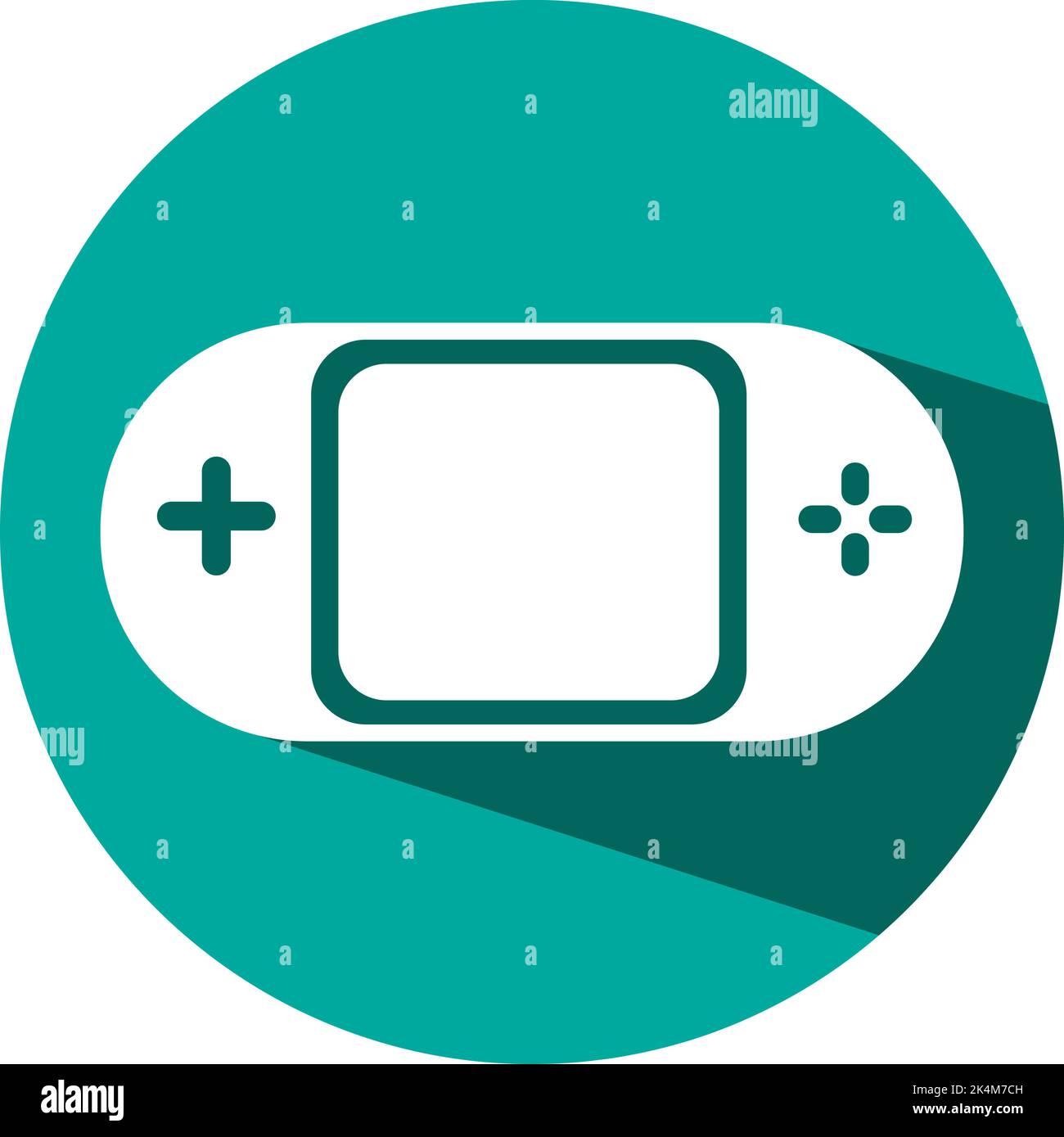 Gaming controller, illustration, vector on a white background Stock ...