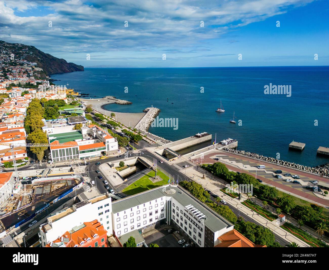 Funchal Aerial View. Funchal is the Capital and Largest City of Madeira ...