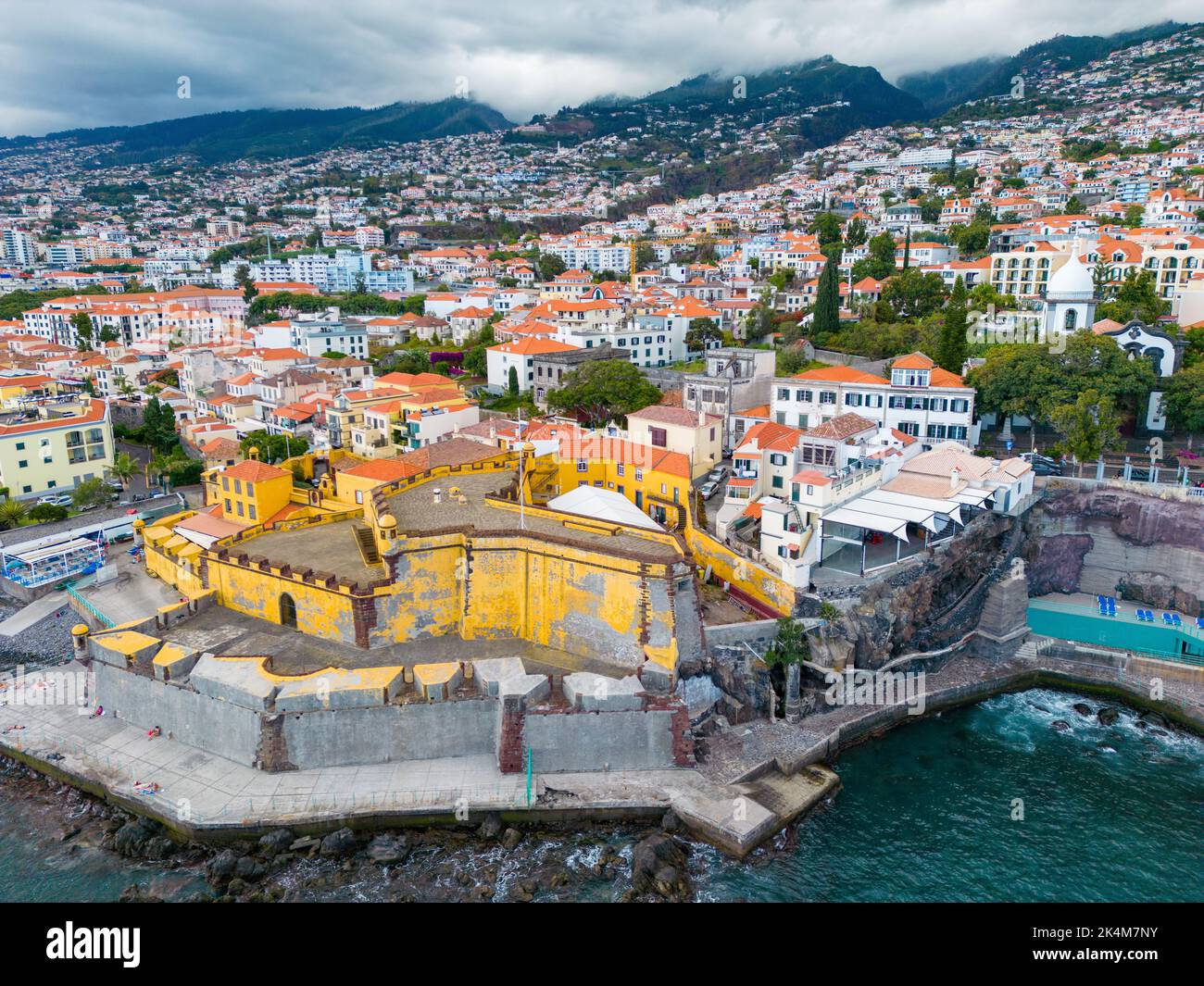 Funchal Aerial View. Funchal is the Capital and Largest City of Madeira ...