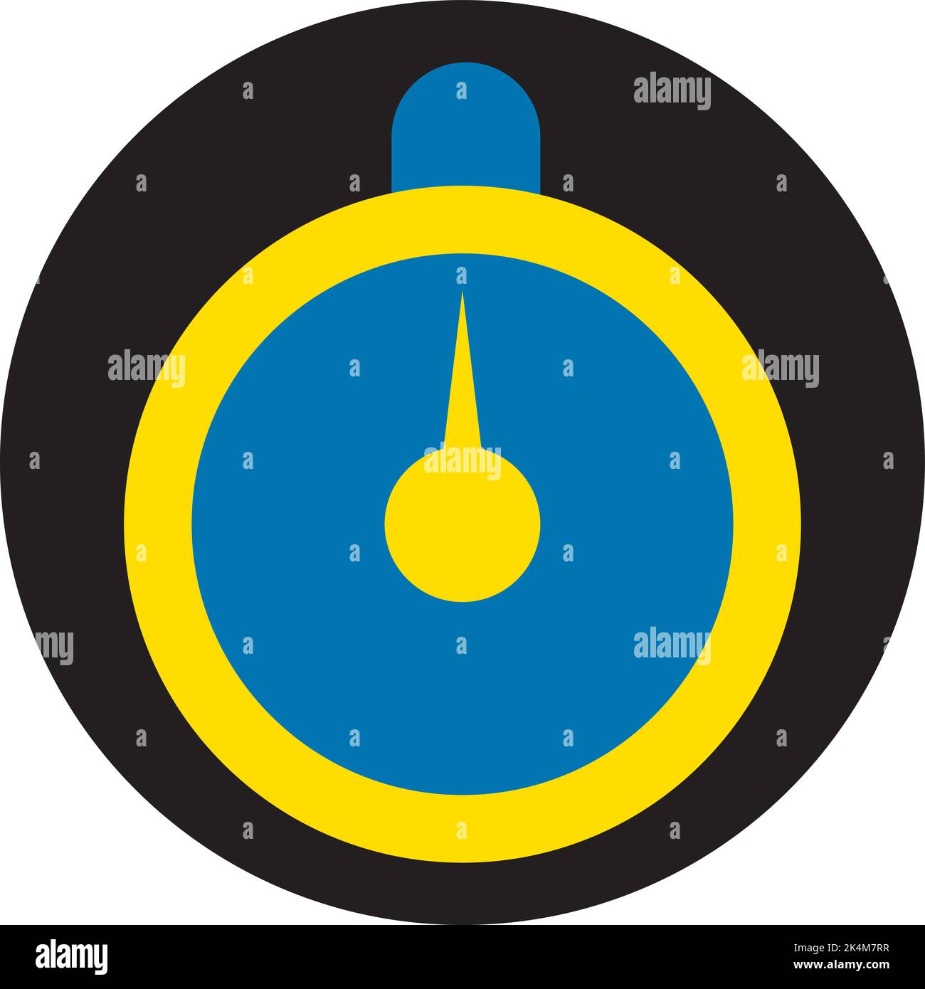 Fitness stopwatch, illustration, vector on a white background Stock ...