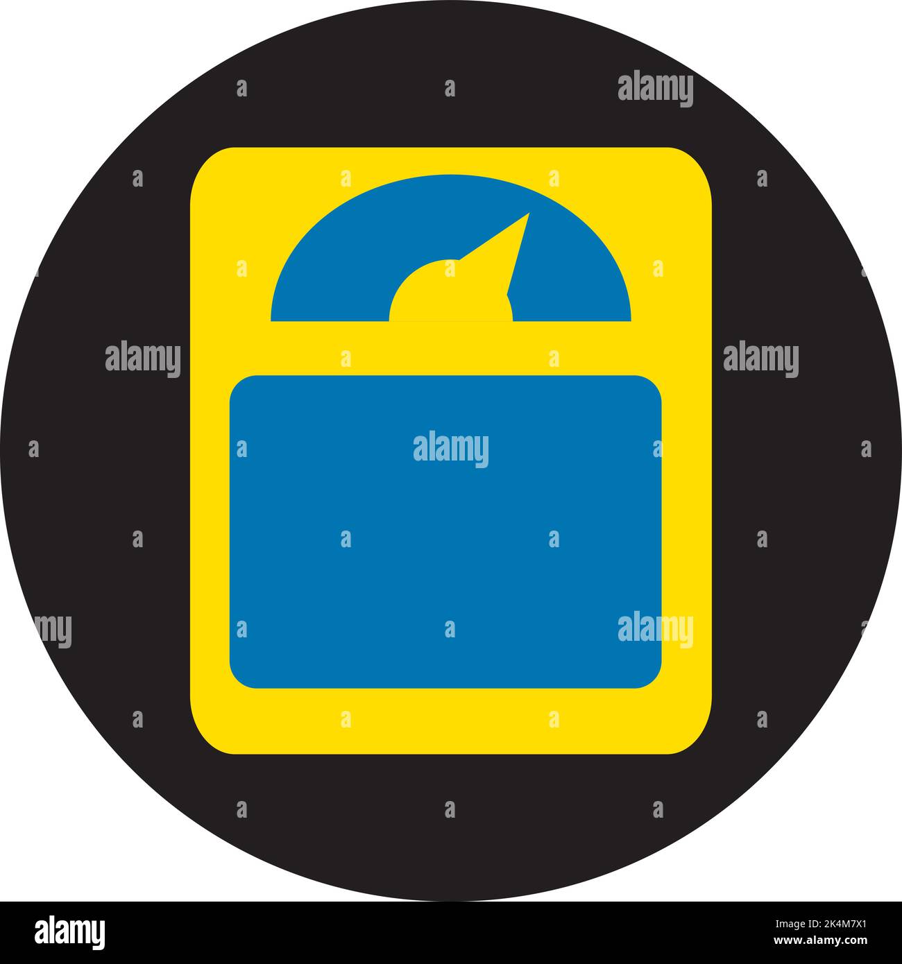 Man scale icon weight Cut Out Stock Images & Pictures - Alamy