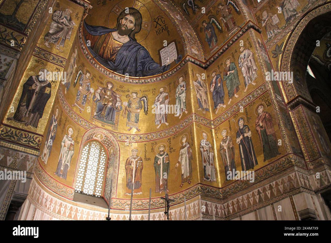 cathedral in monreale in sicily (italy Stock Photo - Alamy