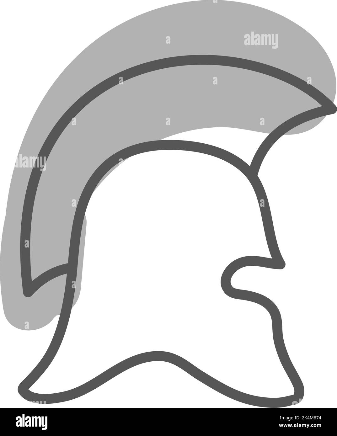 Gladiator helmet, illustration, vector on a white background Stock ...