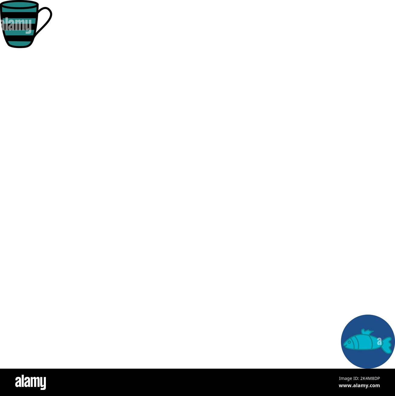 Blue river fish, illustration, vector on a white background Stock ...