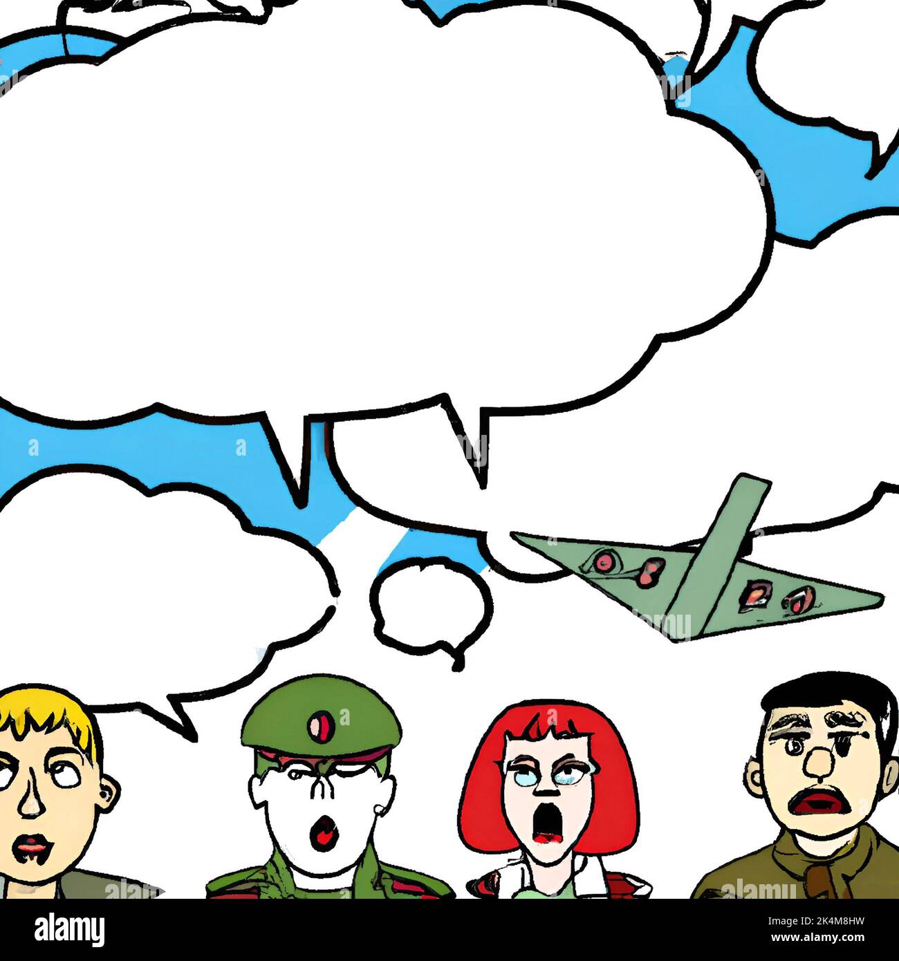 Cartoon with empty dialogue hi-res stock photography and images - Alamy