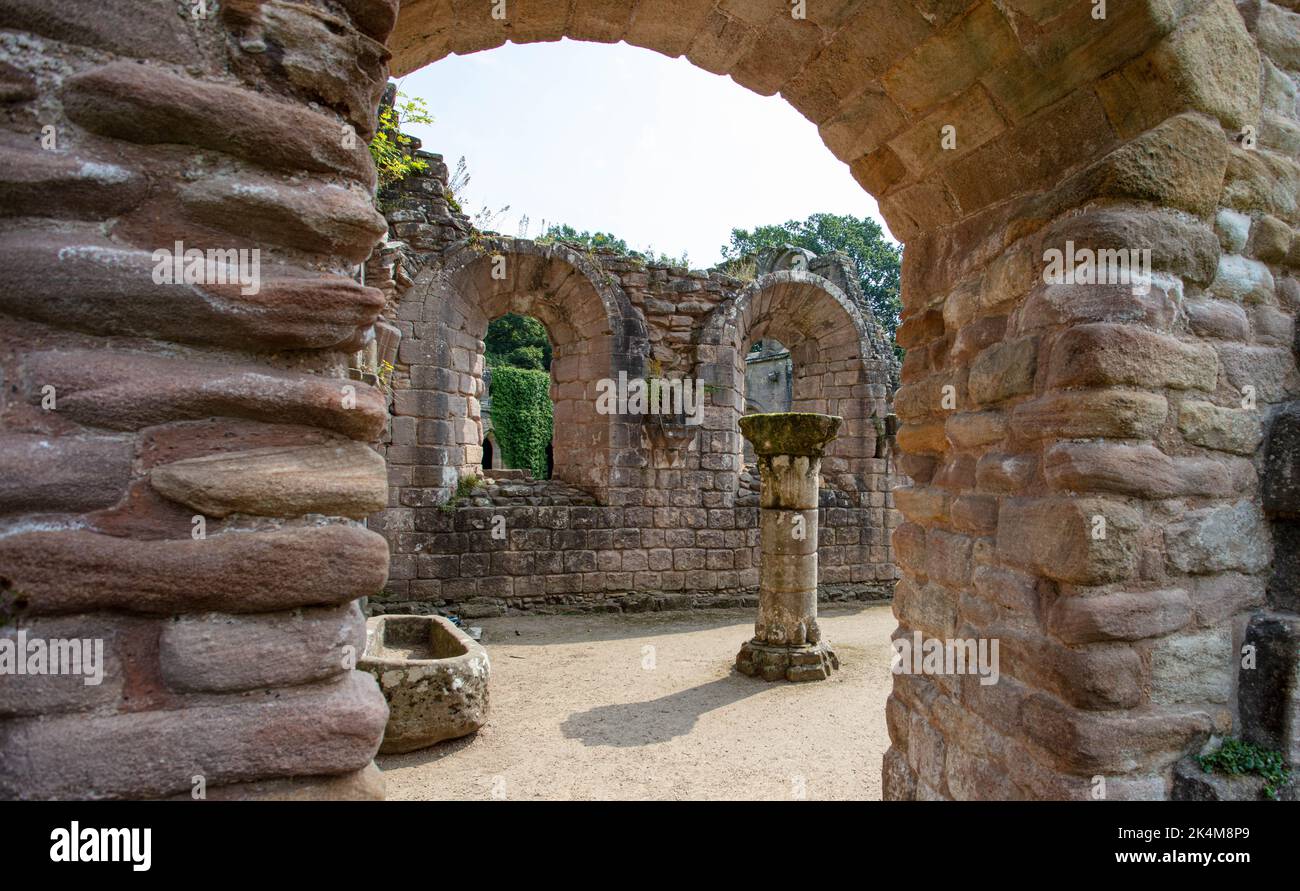 Fountains Abbey and Studley Royal Water Gardens Yorkshire Stock Photo ...