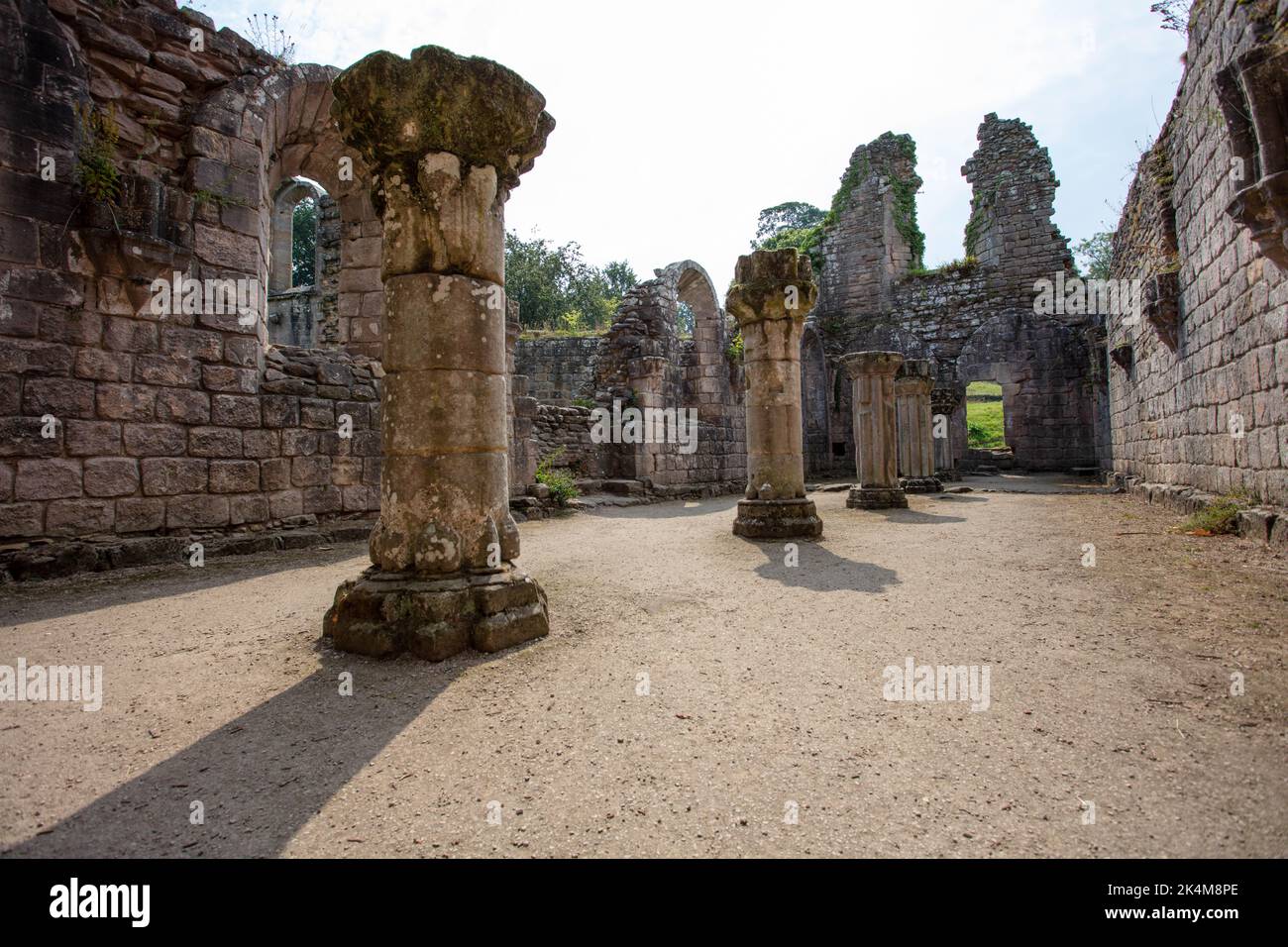 Fountains Abbey and Studley Royal Water Gardens Yorkshire Stock Photo ...