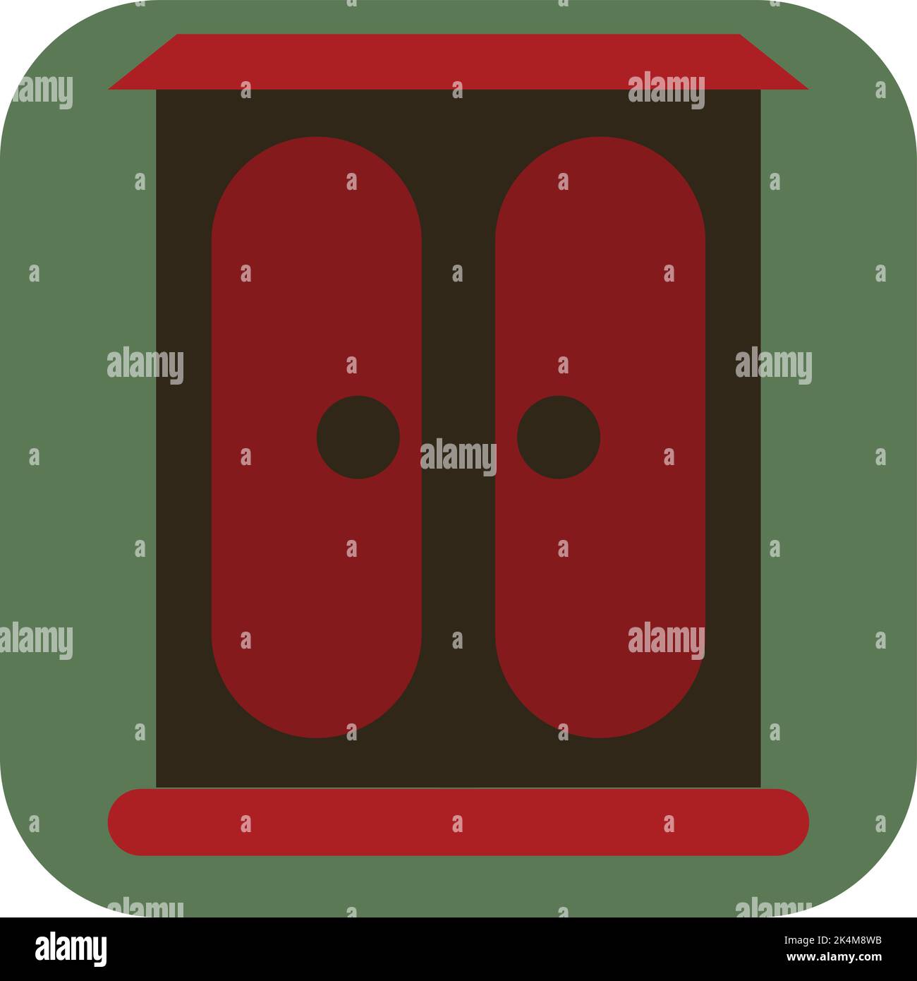 Red cabinet Stock Vector Images - Alamy