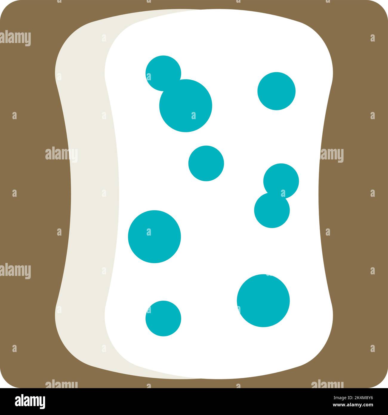 White sponge, illustration, vector on a white background Stock Vector ...