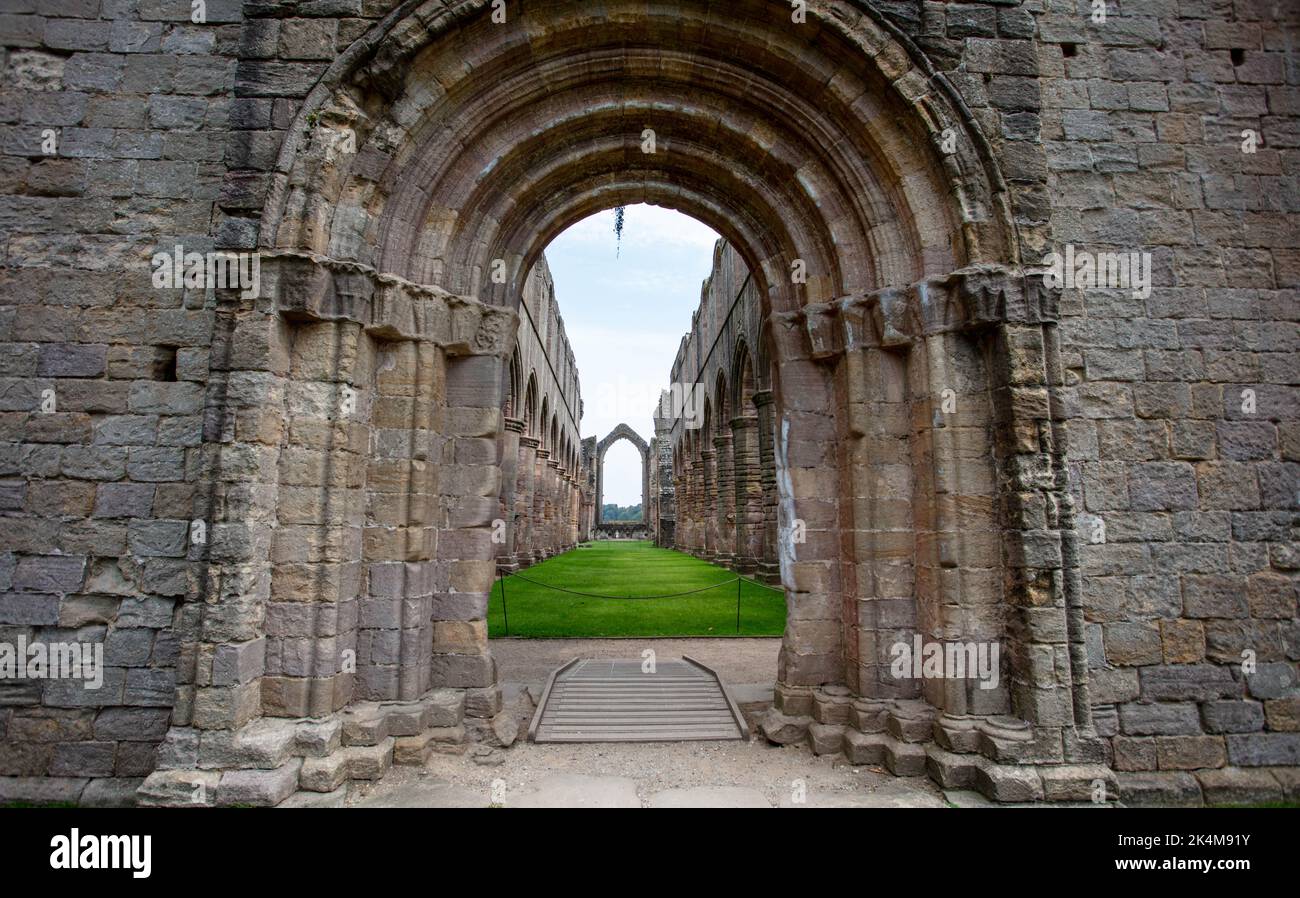 Fountains Abbey and Studley Royal Water Gardens Yorkshire Stock Photo ...