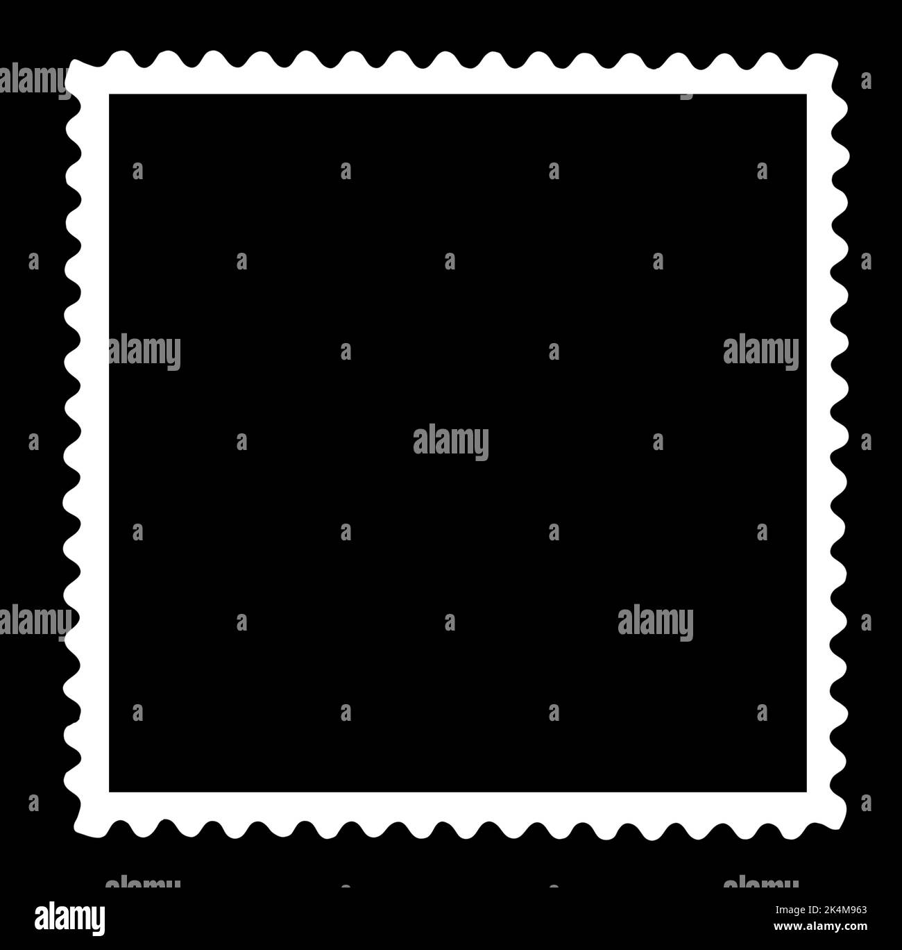 Vintage blank postage stamp on a black background Stock Photo - Alamy