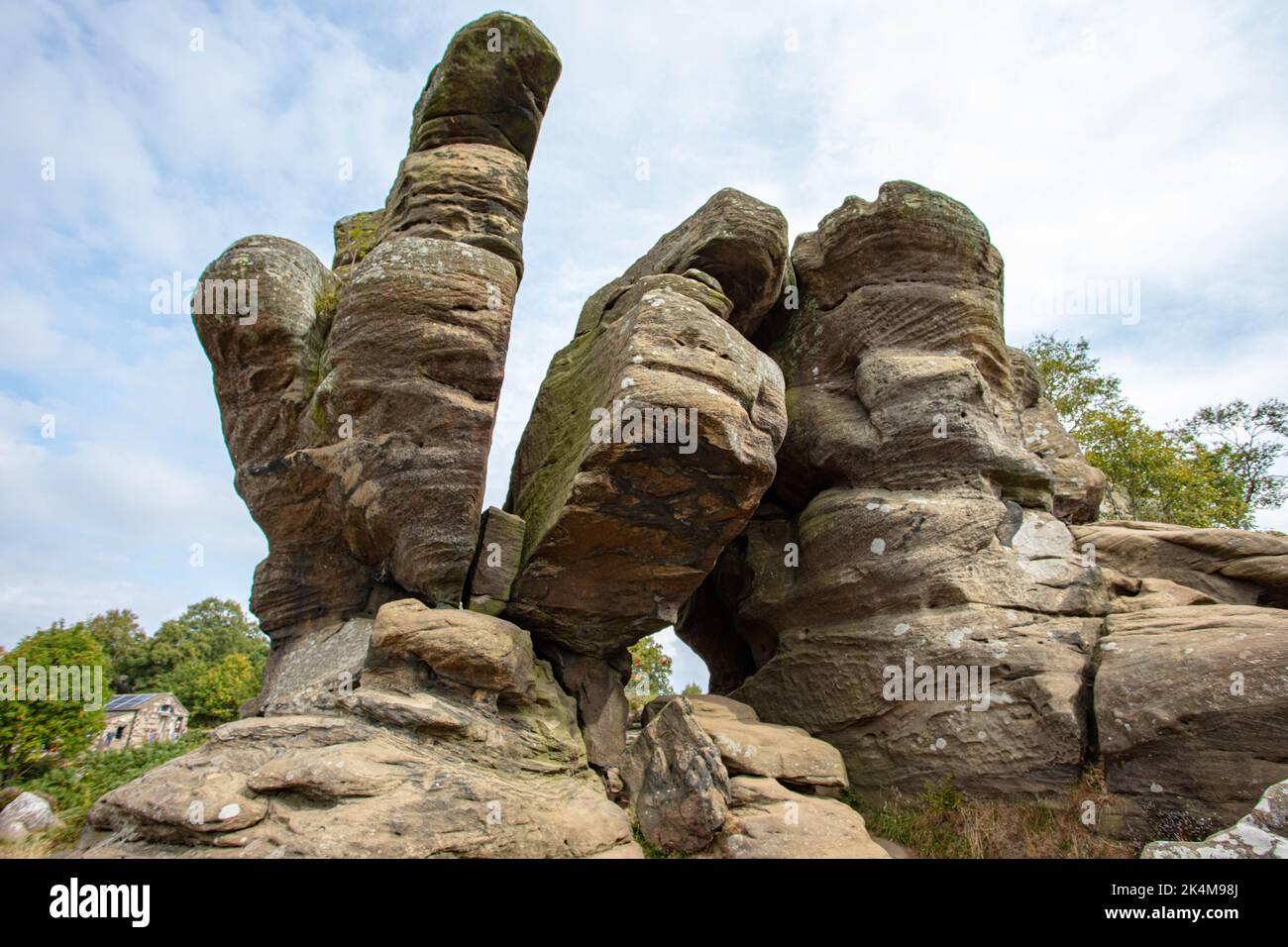 Brimham Rocks National trust Yorkshire Stock Photo - Alamy