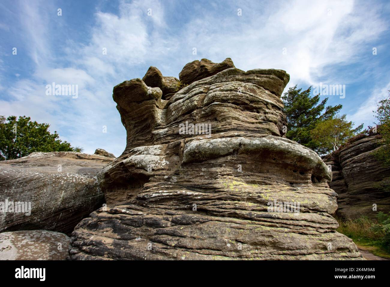 Brimham Rocks National trust Yorkshire Stock Photo - Alamy