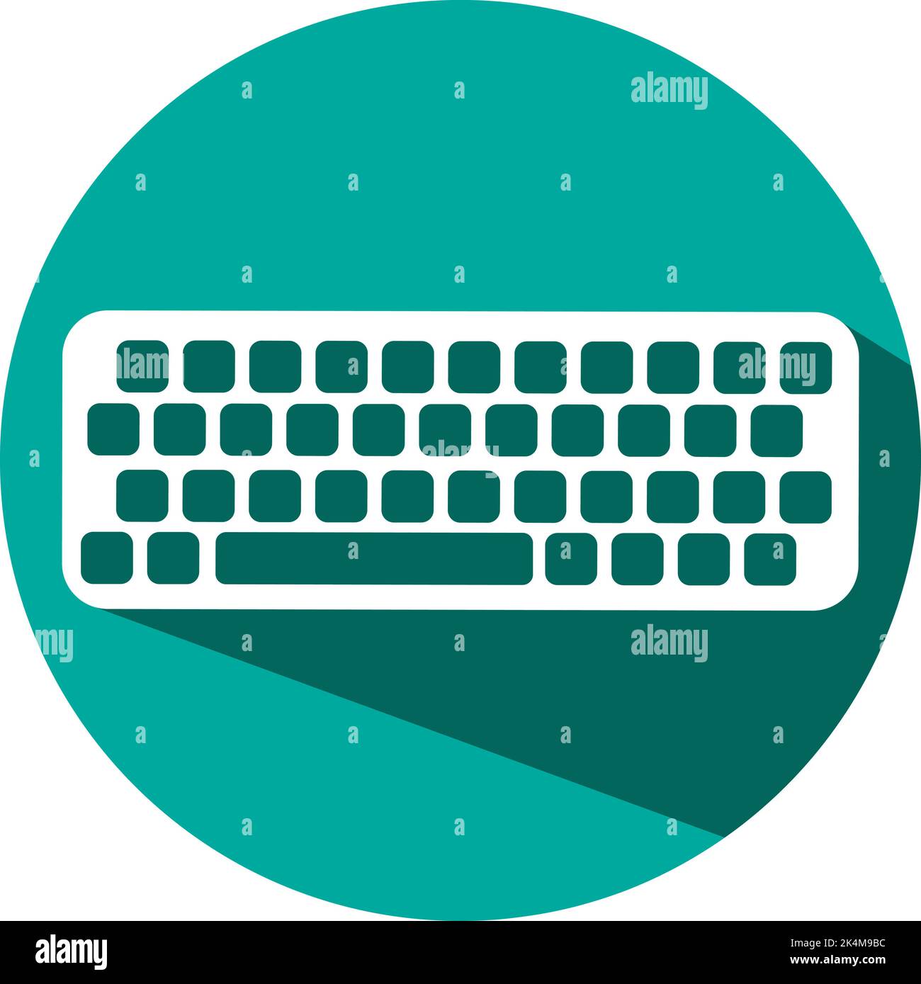 Blank white keyboard Stock Vector Images - Alamy