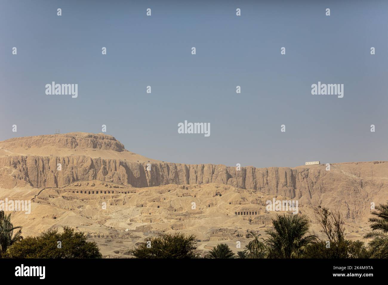 The city of the dead Egyptian pharaohs near Luxor. Tombs of ancient ...
