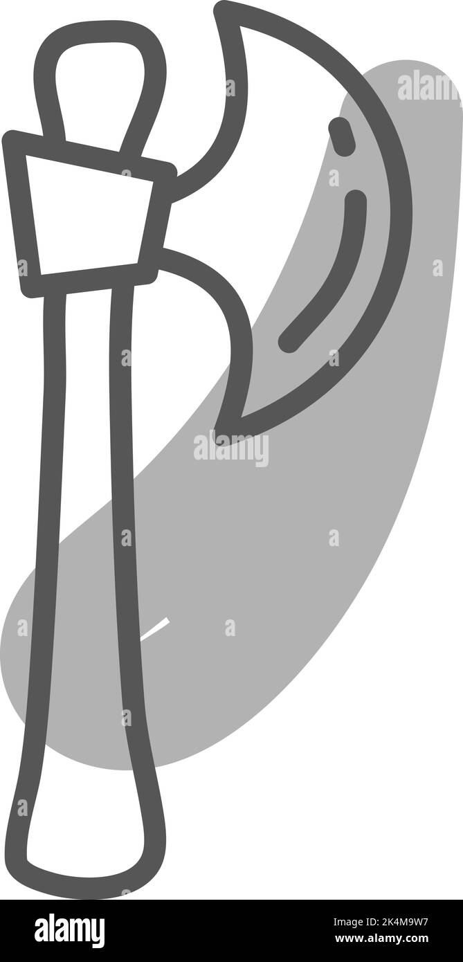 Vikings fight ax, illustration, vector on a white background Stock ...