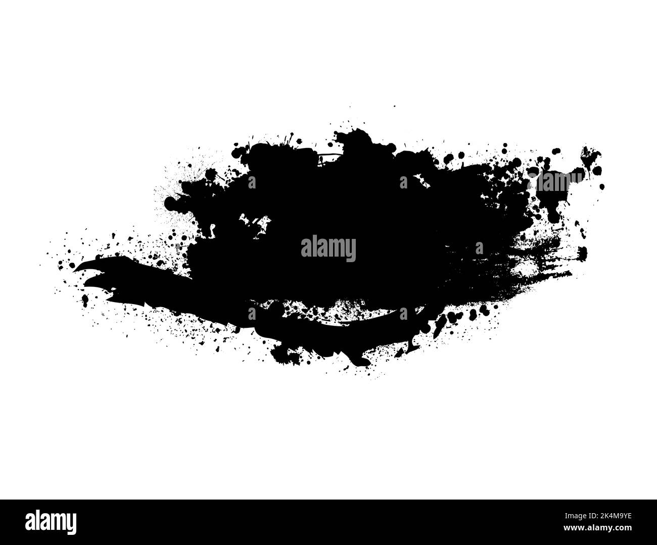 Black blob object on White Background. Vector illustration Stock Vector ...