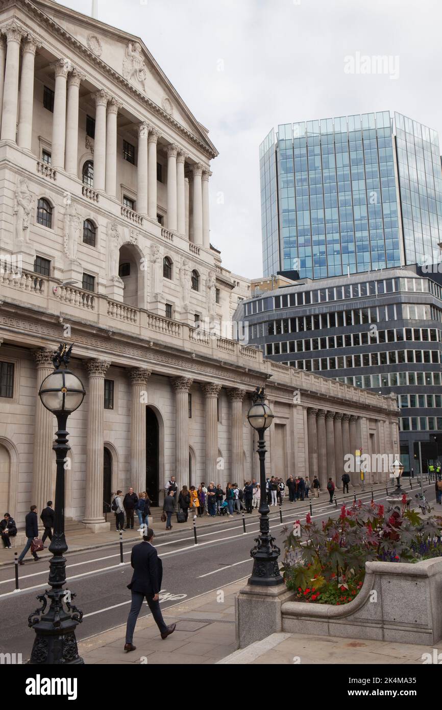 London, UK, 3 October 2022: The Bank of England building, on ...