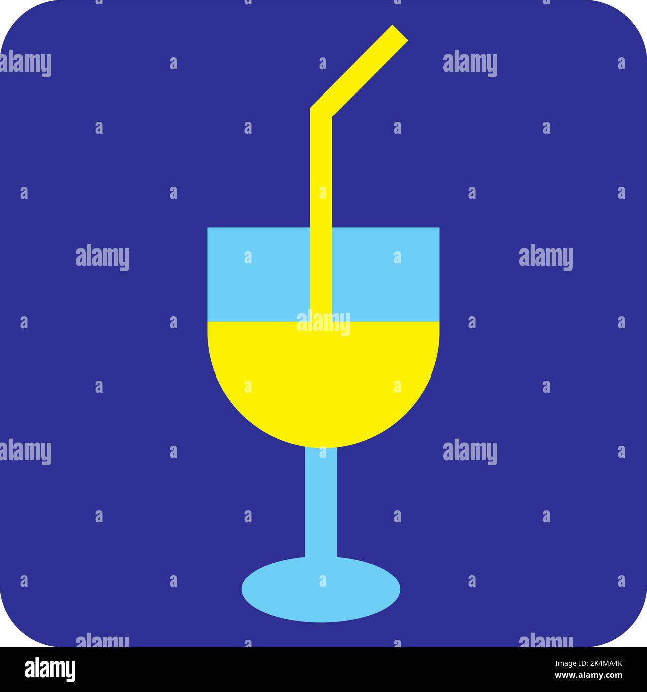 Holiday coctail, illustration, vector on a white background Stock ...