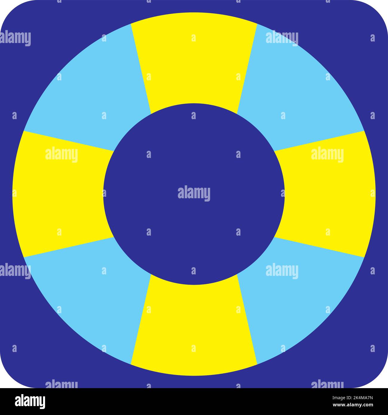 Swimming rescue ring, illustration, vector on a white background Stock ...