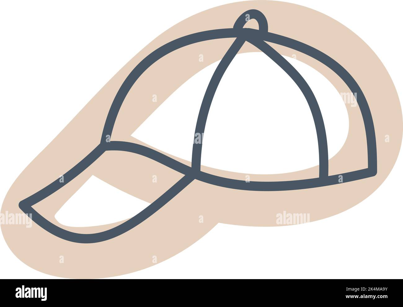 Simple hat, illustration, vector on a white background Stock Vector ...