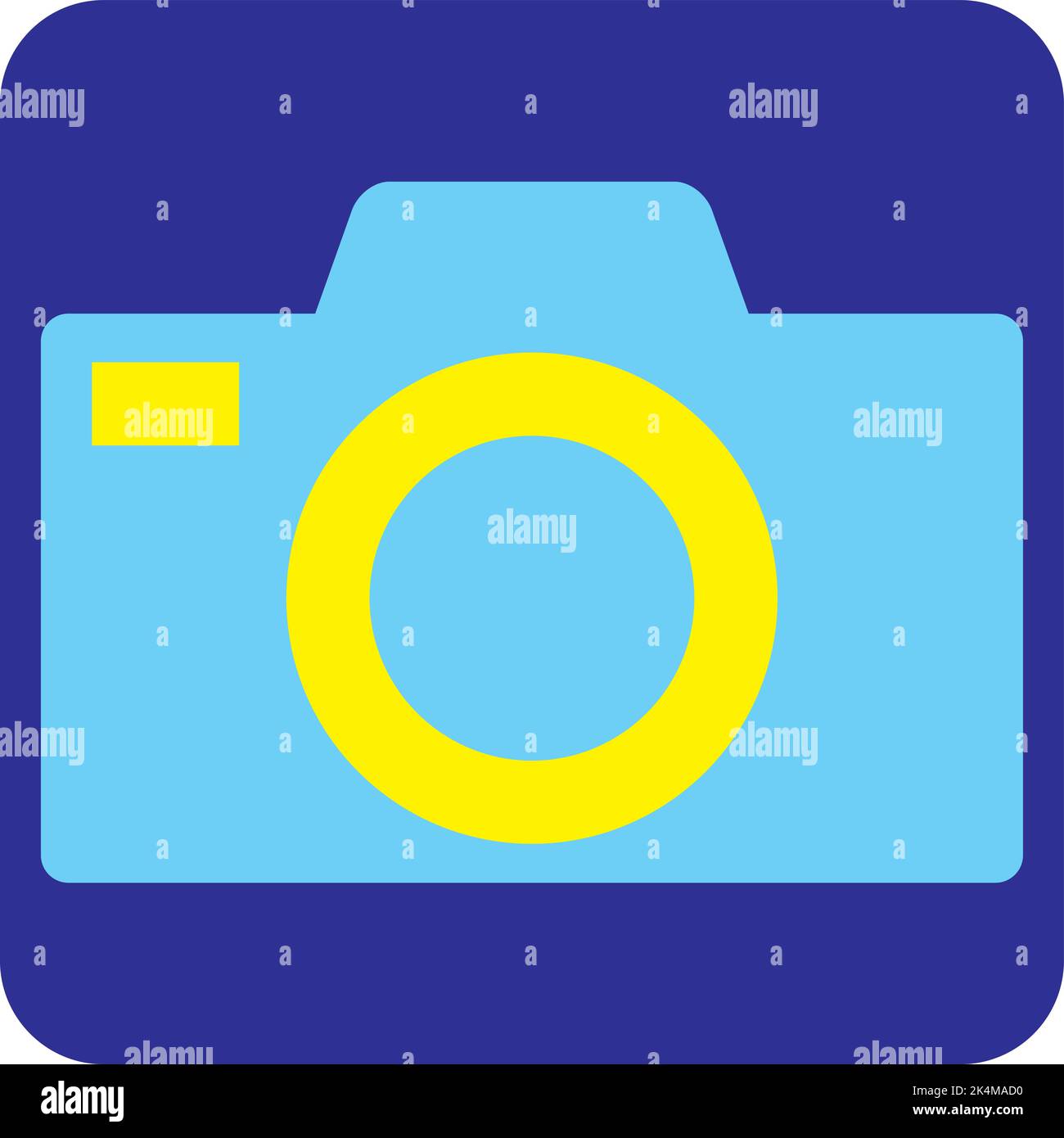 Blue camera, illustration, vector on a white background Stock Vector ...