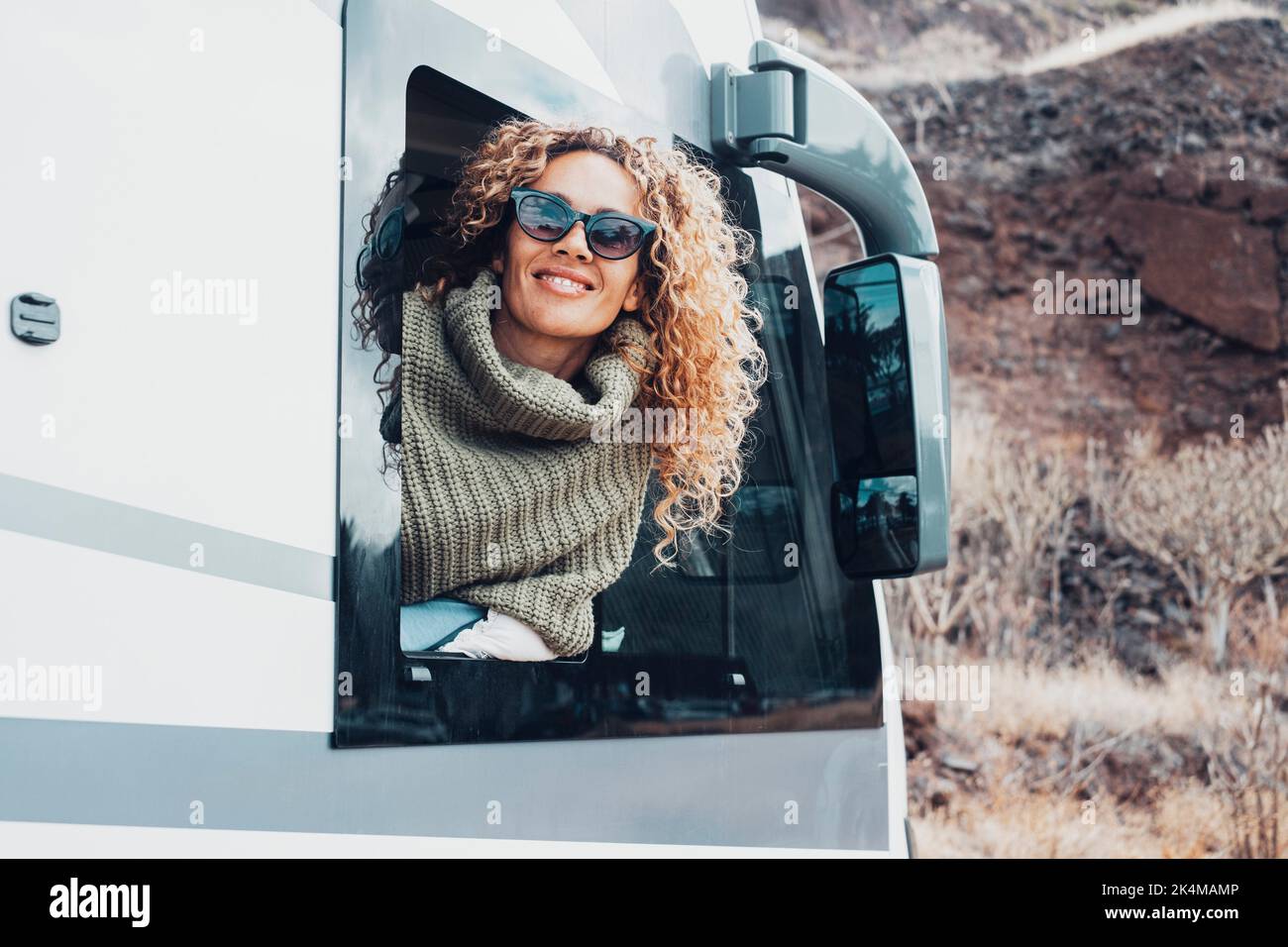 Motorhome female hi-res stock photography and images - Alamy
