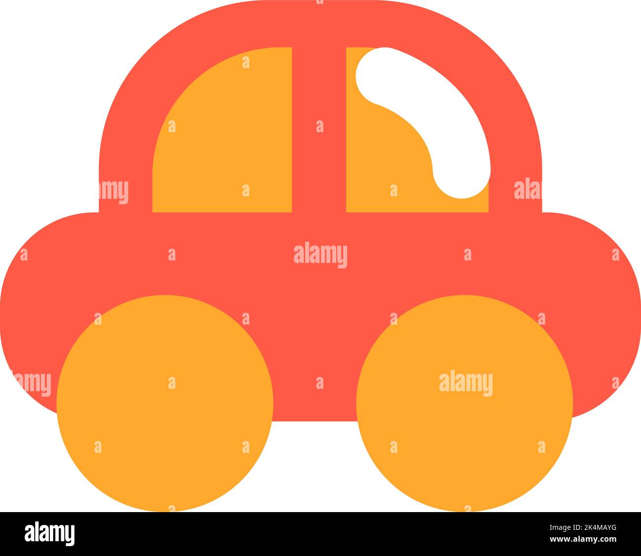 Logistics red car, illustration, vector on a white background Stock ...