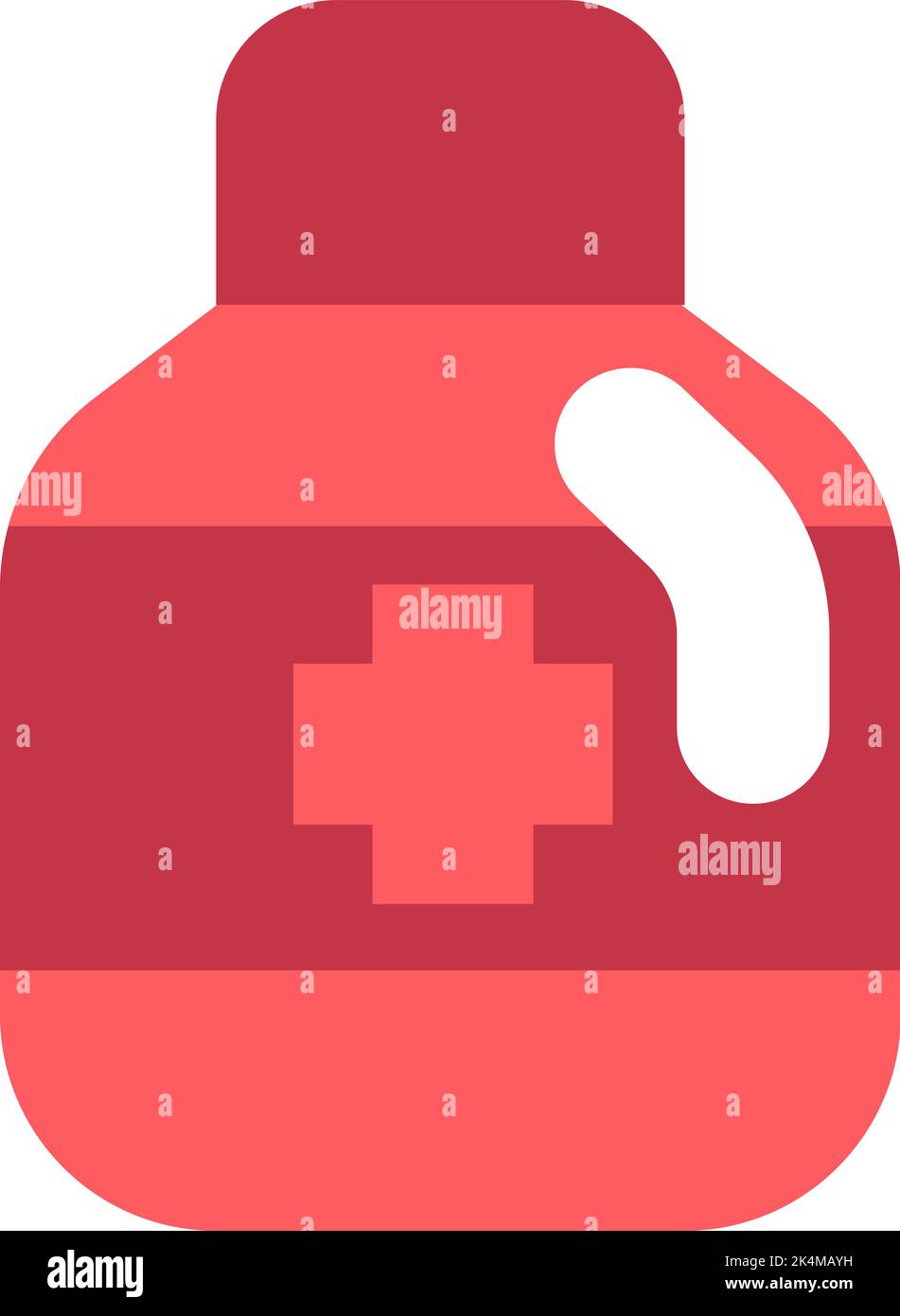 Cleaning alcohol, illustration, vector on a white background Stock ...