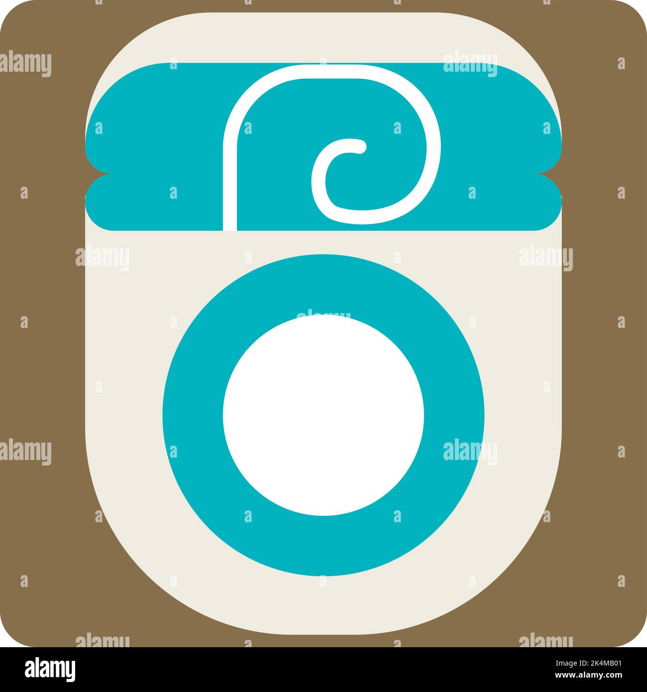 Dental floss, illustration, vector on a white background Stock Vector ...