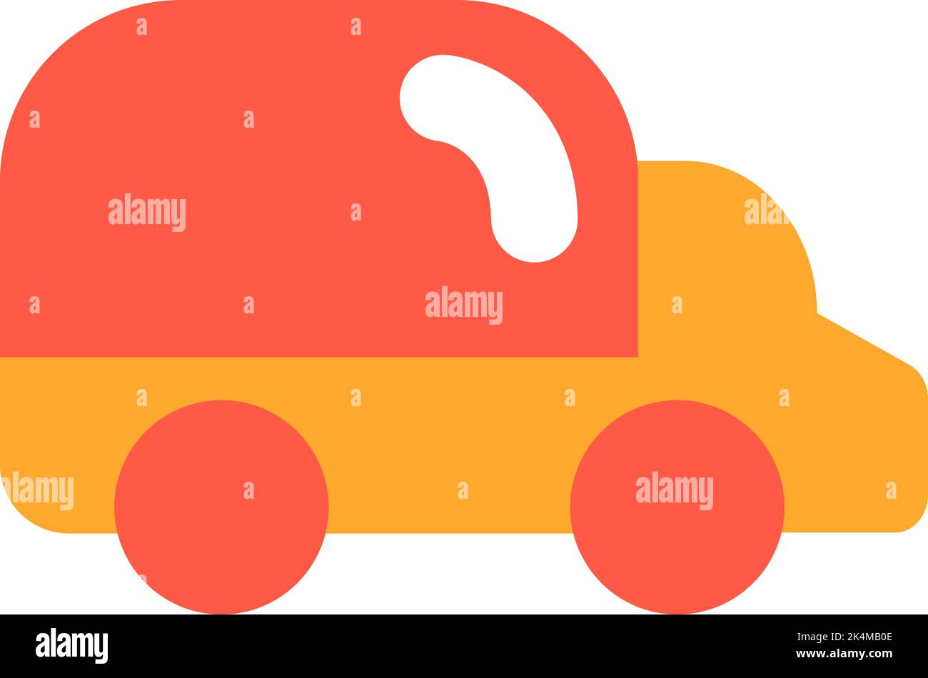 Logistics red truck, illustration, vector on a white background Stock ...