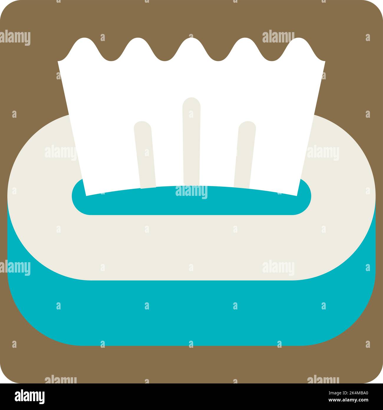 Napkin on white Stock Vector Images - Alamy